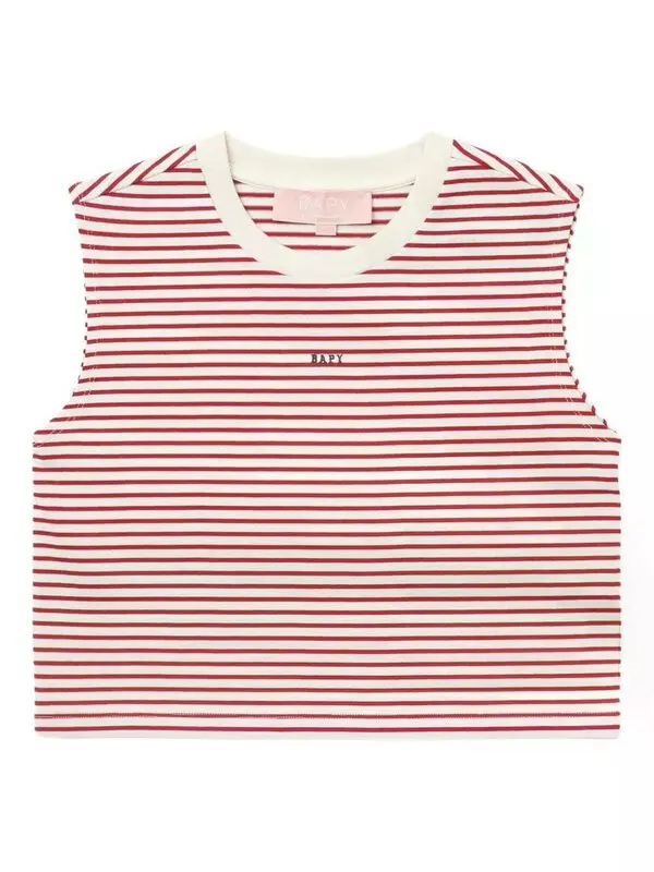 A BATHING APE Striped Sleeveless Top