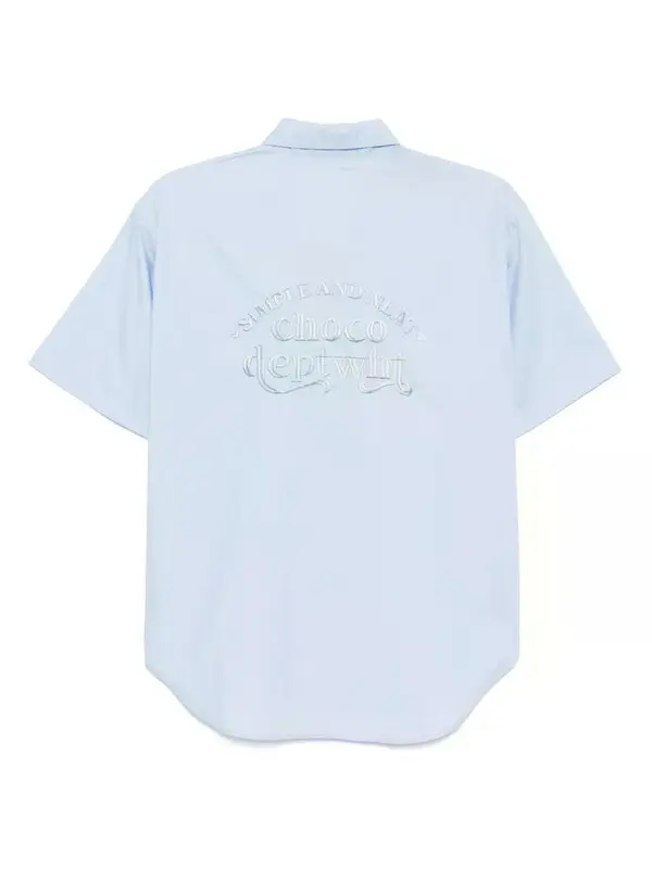 CHOCOOLATE Cotton Short-sleeve Shirt - Blue