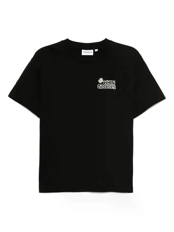 CHOCOOLATE Logo-embroidered T-shirt