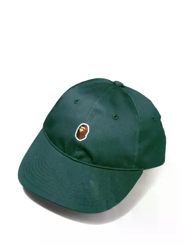 A BATHING APE Logo-embroidered Cap - Green