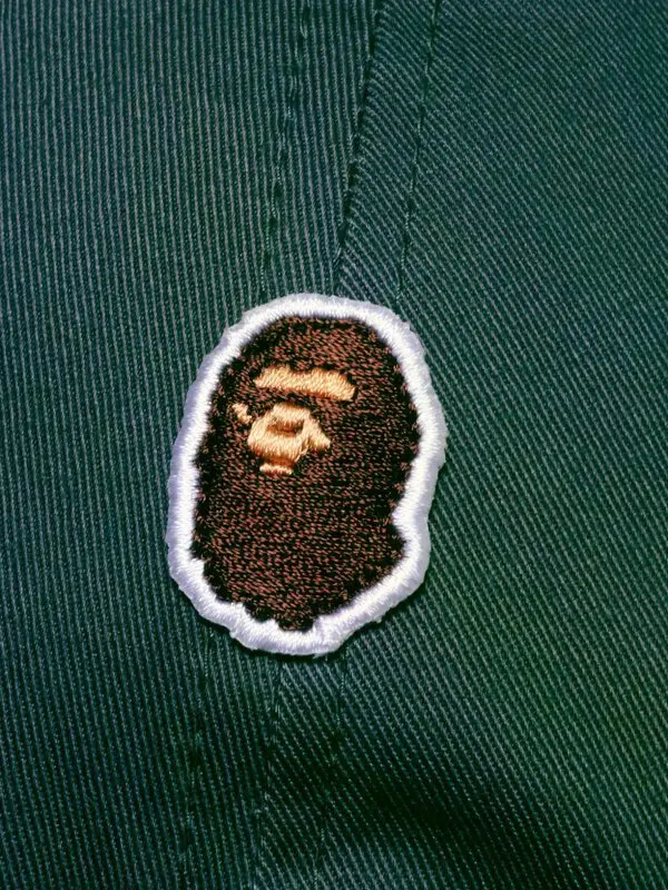 A BATHING APE Logo-embroidered Cap - Green