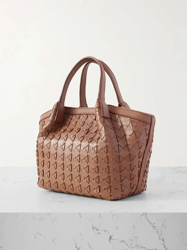 SERAPIAN Secret Mini Woven Leather Shoulder Bag