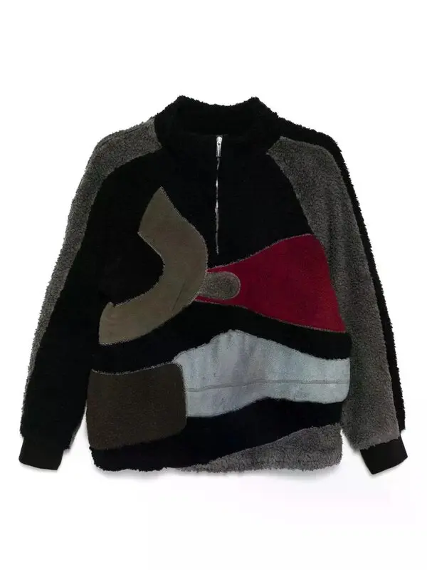 STAIN SHADE Patchwork Sweatshirt