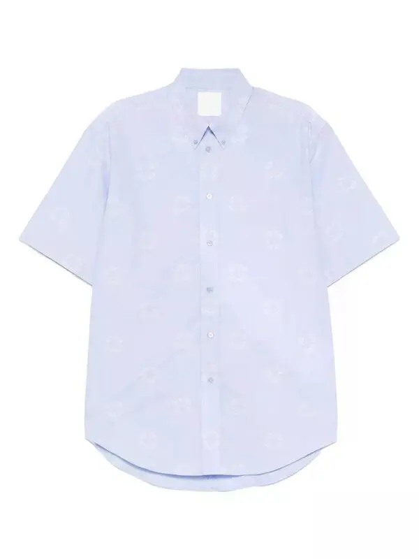 Givenchy Monogram 72 Jacquard Shirt - Blue