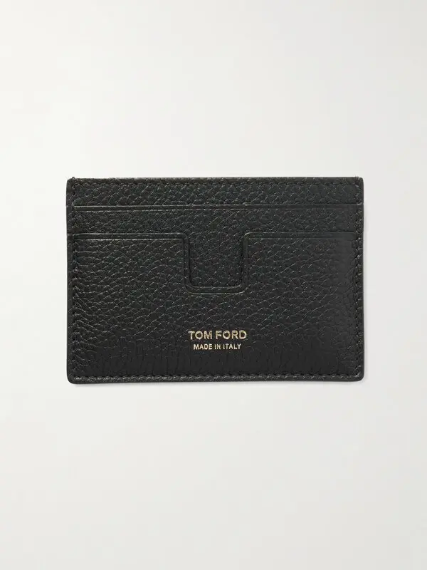 TOM FORD Full-grain Leather Cardholder - Black