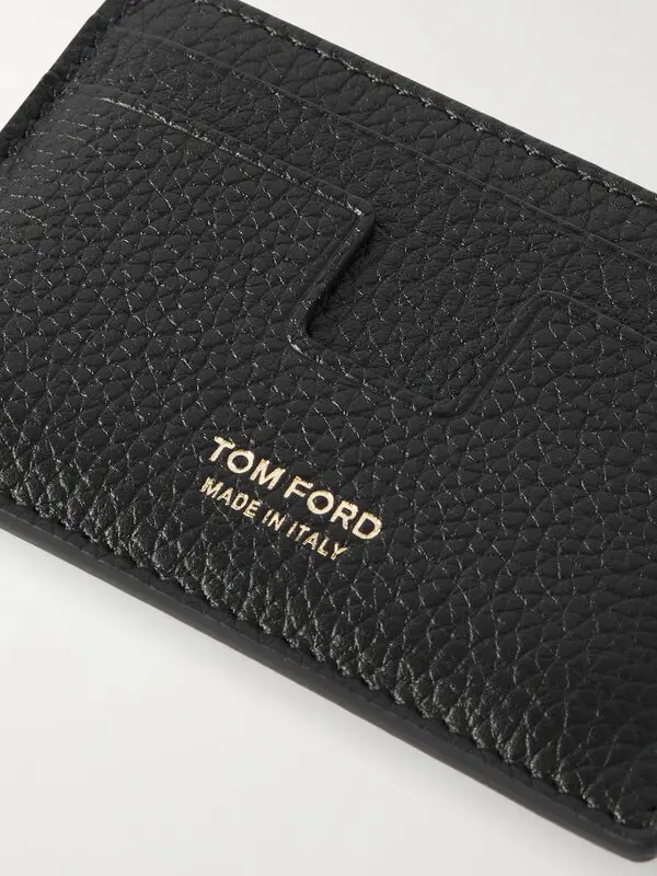 TOM FORD Full-grain Leather Cardholder - Black