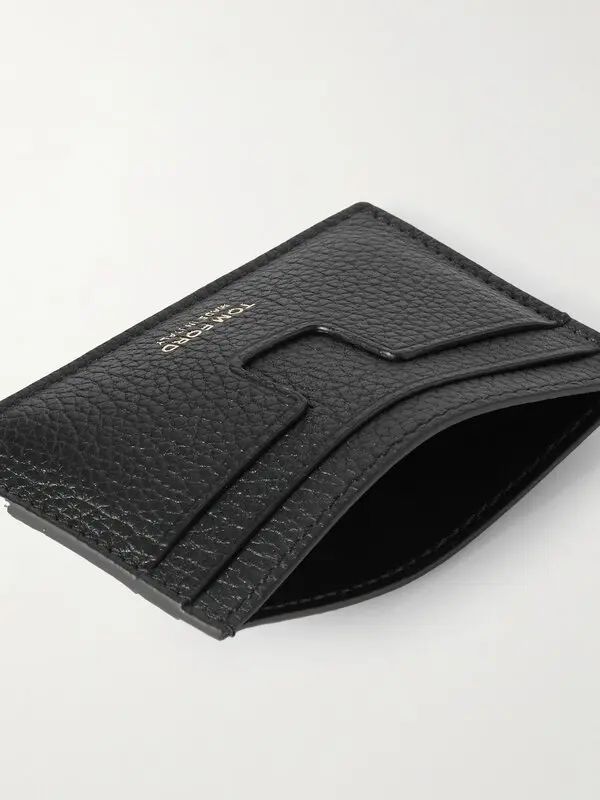 TOM FORD Full-grain Leather Cardholder - Black