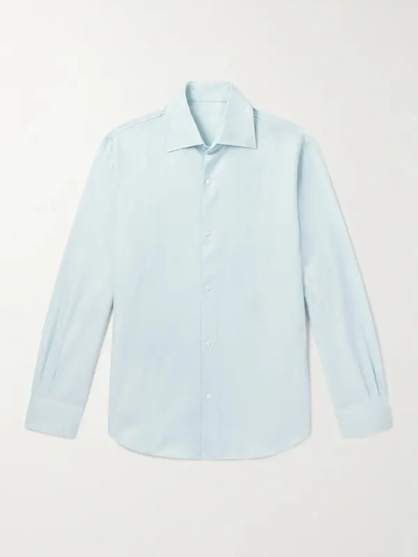 STOFFA Cotton And Linen-blend Shirt