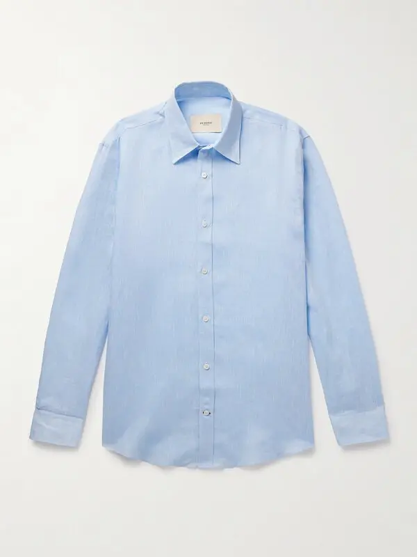 Purdey Linen Shirt - Blue