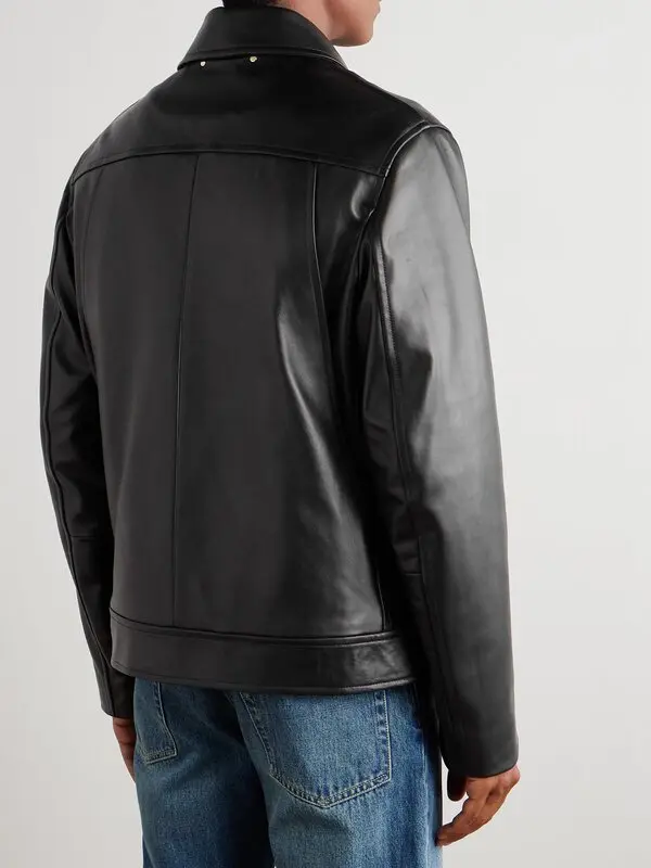 Paul Smith Leather Jacket - Black