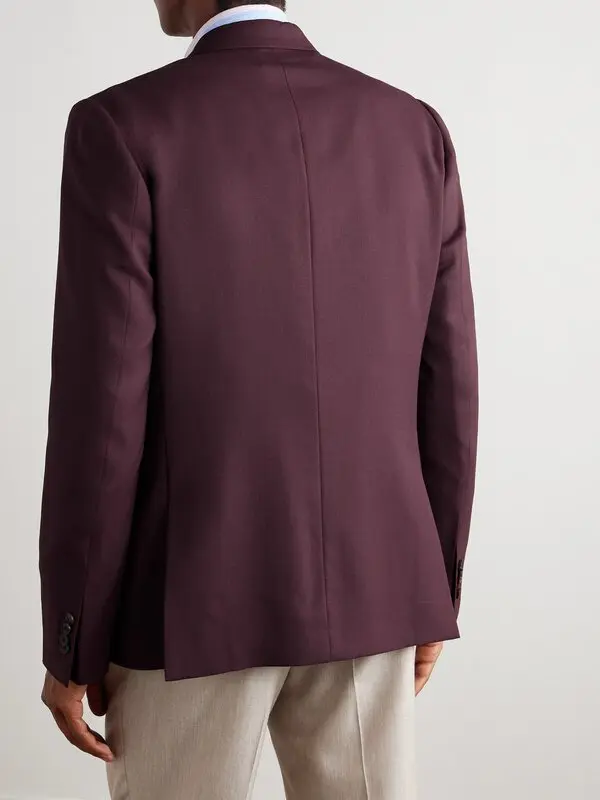 Paul Smith Soho Slim-fit Wool-twill Suit Jacket - Burgundy