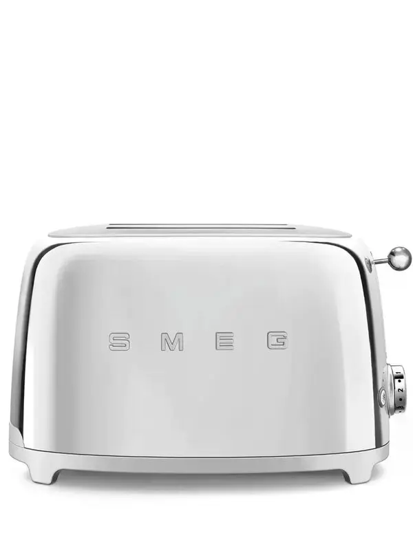 SMEG Logo-plaque Stainless-steel Toaster - Silver