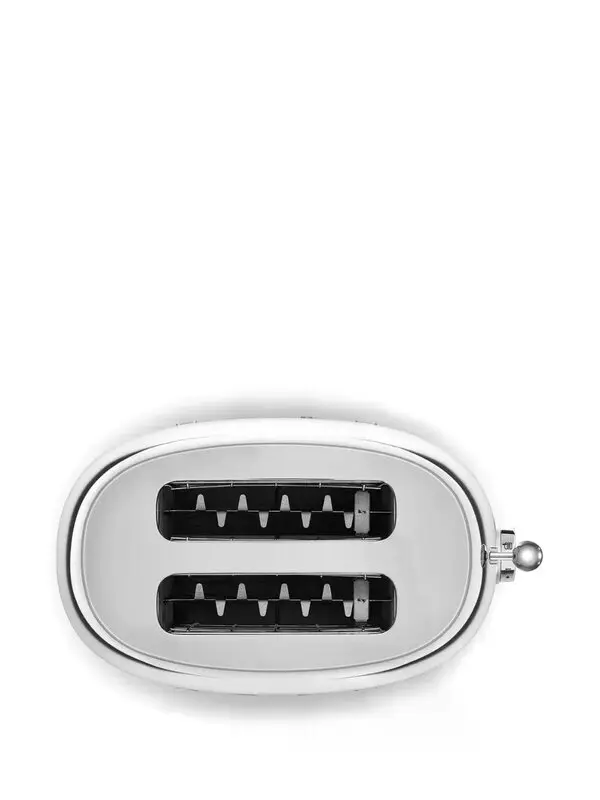 SMEG Logo-plaque Stainless-steel Toaster - Silver
