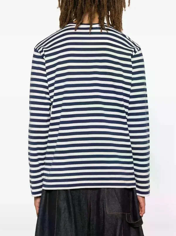 Play Comme Des Garcon Heart-patch T-shirt