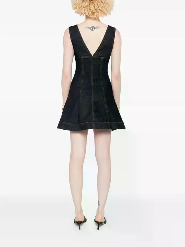 SELF-PORTRAIT Denim Mini Dress