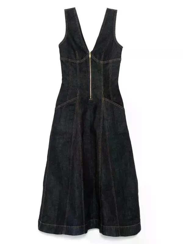SELF-PORTRAIT Denim Dress - Blue