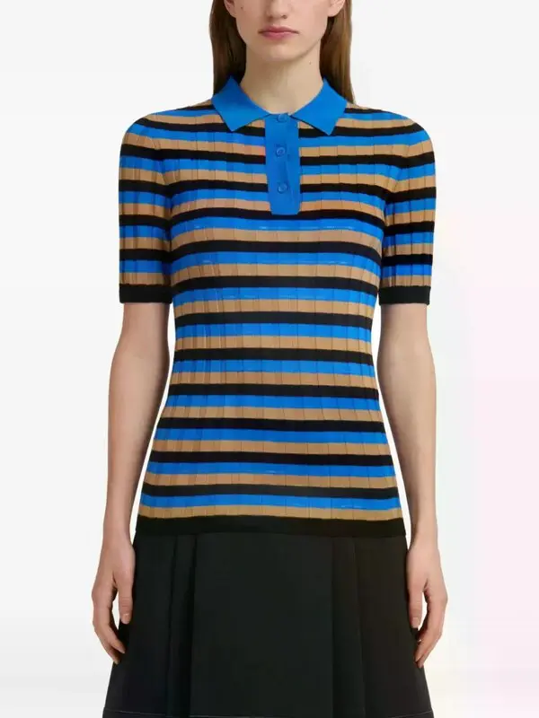 Marni Striped Polo Top