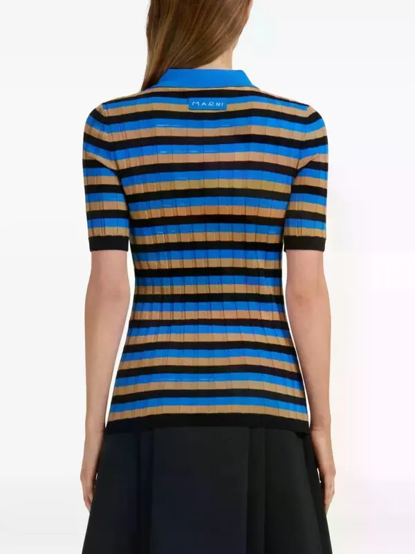 Marni Striped Polo Top