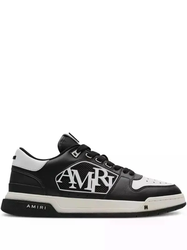 Amiri Logo-embellished Low-top Sneakers - Black