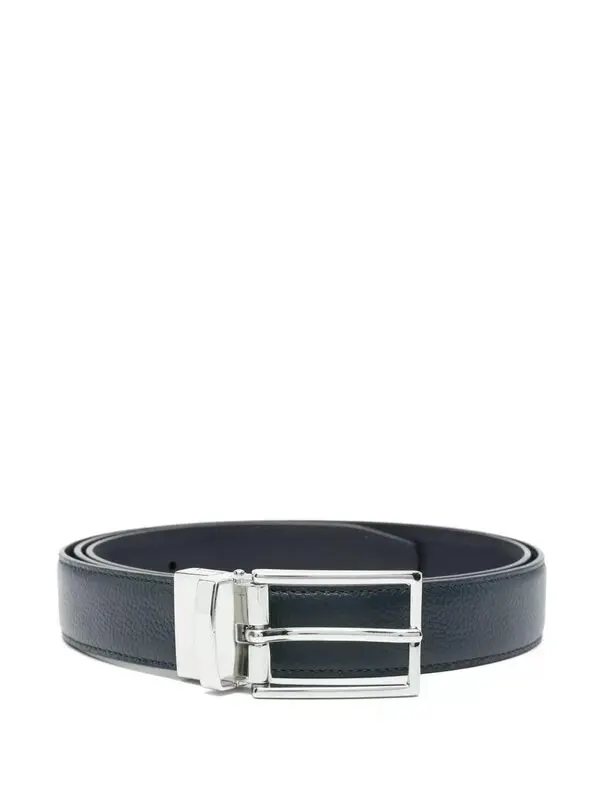 Emporio Armani Leather Belt - Blue
