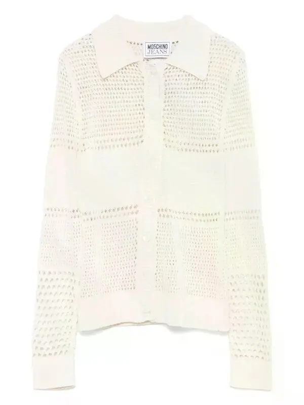 Moschino Cotton-blend Crochet Shirt - White