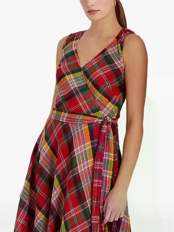 Ralph Lauren Plaid Belted Dress