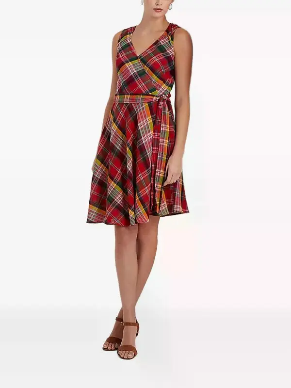 Ralph Lauren Plaid Belted Dress