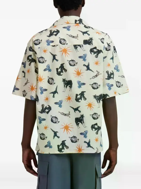 Marni Graphic Print Short-sleeve Shirt - White