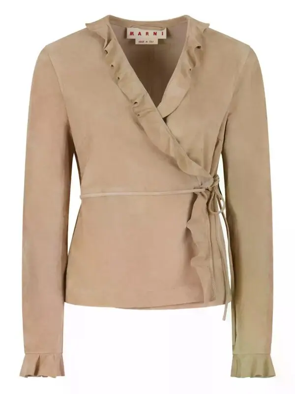 Marni Ruffled Wrap Jacket