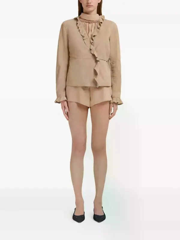 Marni Ruffled Wrap Jacket
