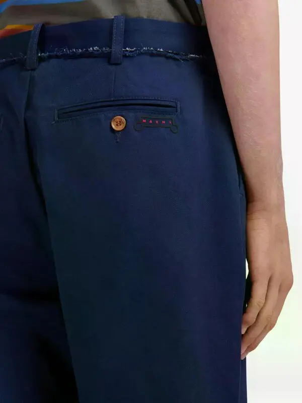 Marni Tailored Straight-leg Trousers - Blue