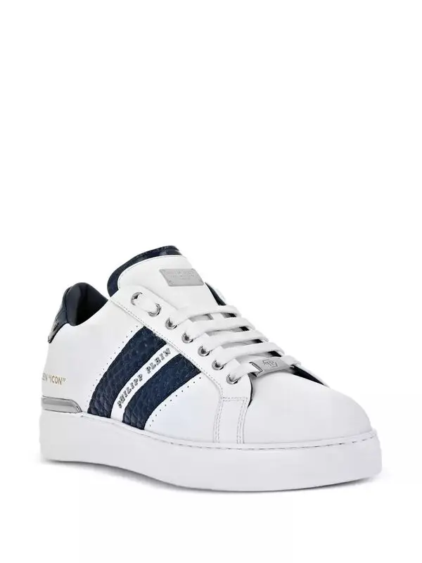 Philipp Plein Leather Platform Sneakers