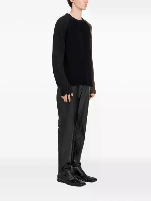 MAISON MARGIELA Distressed-hem Jumper - Brown