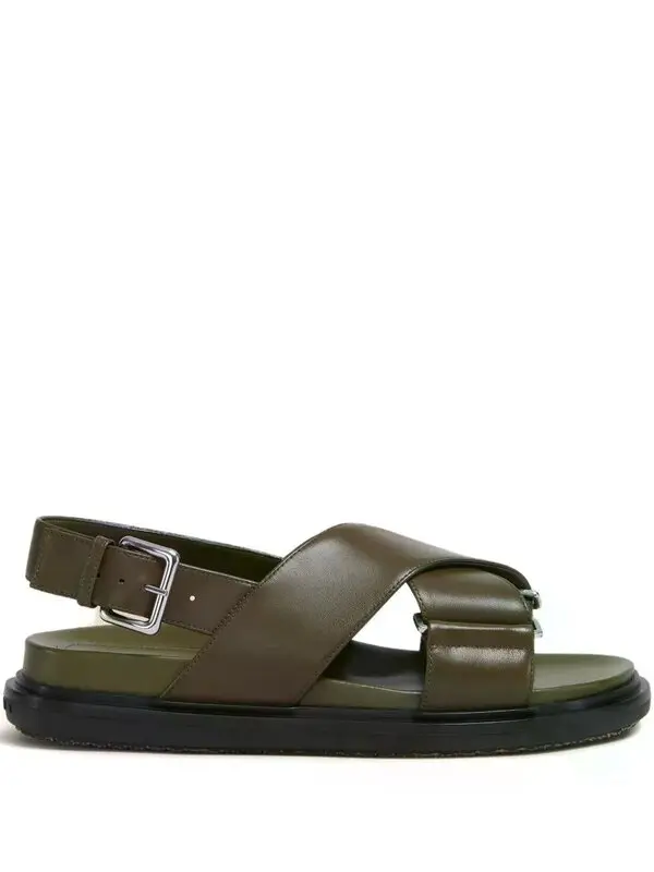 Marni Cross-strap Flat Sandals