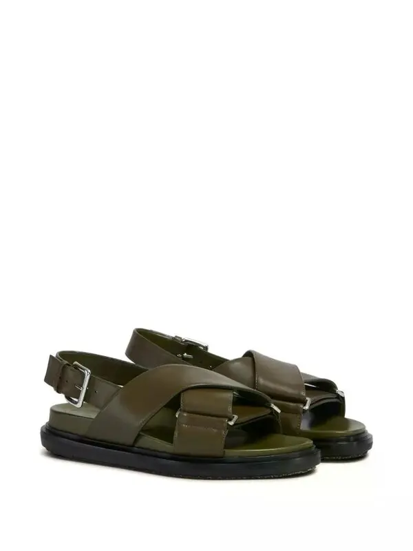 Marni Cross-strap Flat Sandals