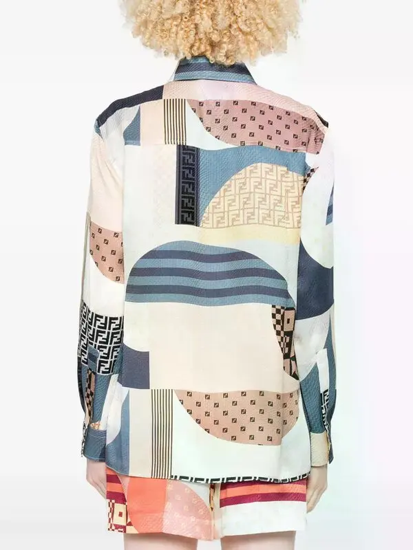 Fendi Printed Silk Shirt
