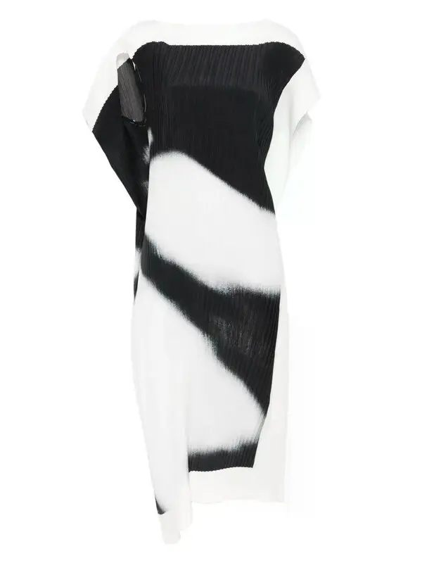 Issey Miyake Shadow Study Midi Dress - Black