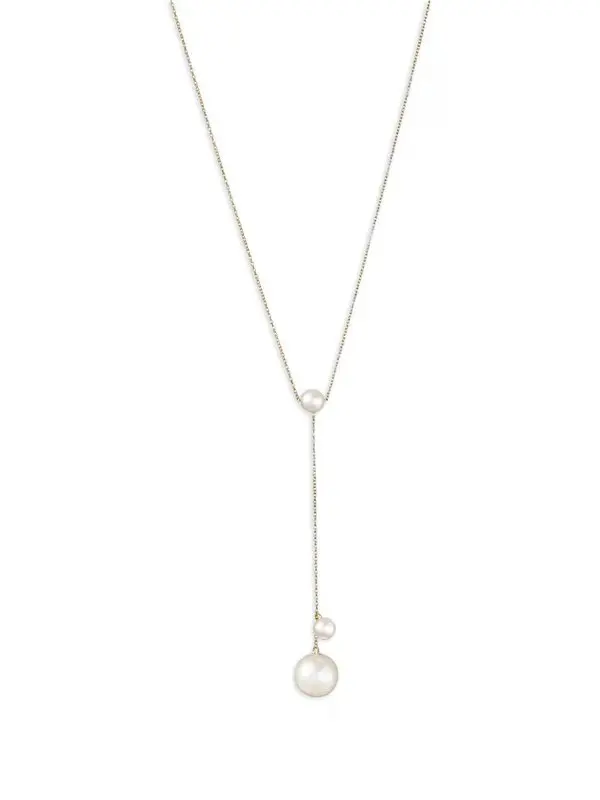 Sophie Bille Brahe Trois Moon Pearls Necklace In 14k Yellow - Gold