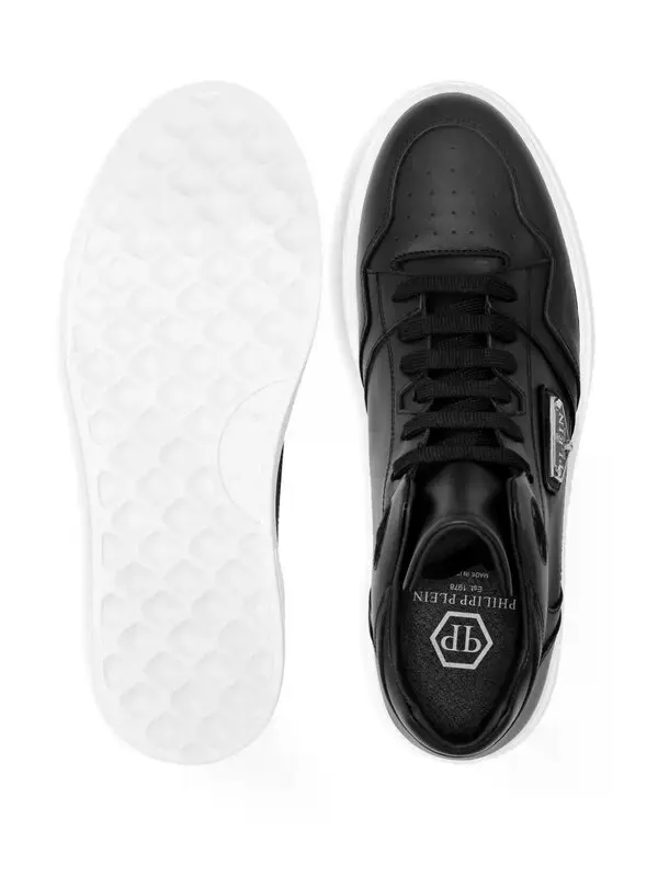 Philipp Plein Leather Hi-top Sneakers - Black