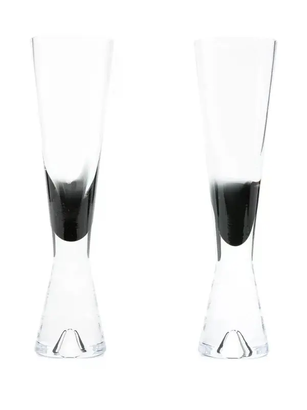 TOM DIXON Tank Champagne Glasses - Black