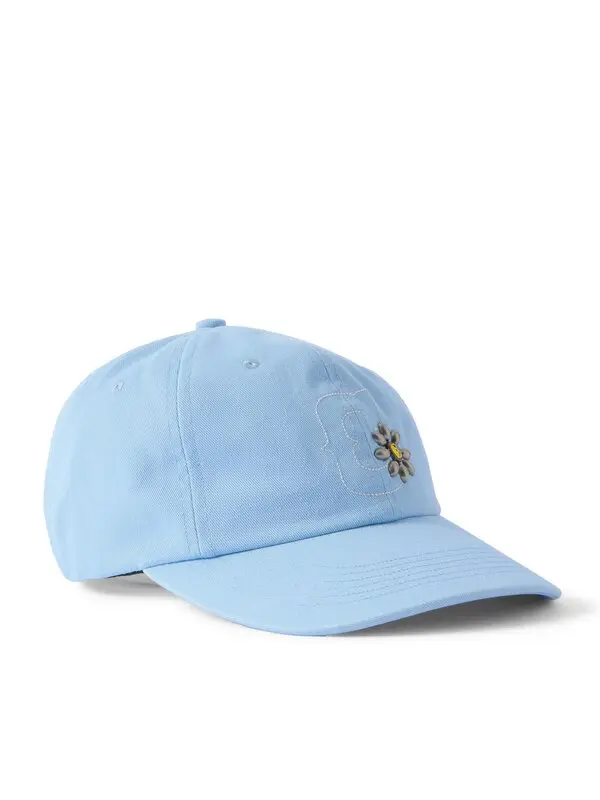 CHERRY LOS ANGELES Logo-embroidered Embellished Baseball Cap - Blue