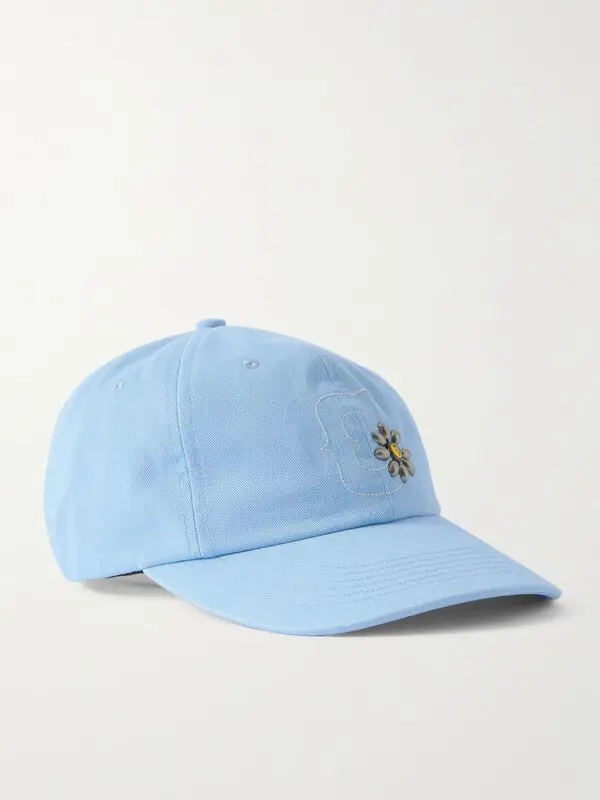 CHERRY LOS ANGELES Logo-embroidered Embellished Baseball Cap - Blue