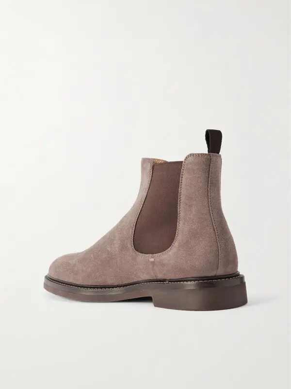 Brunello Cucinelli Suede Chelsea Boots