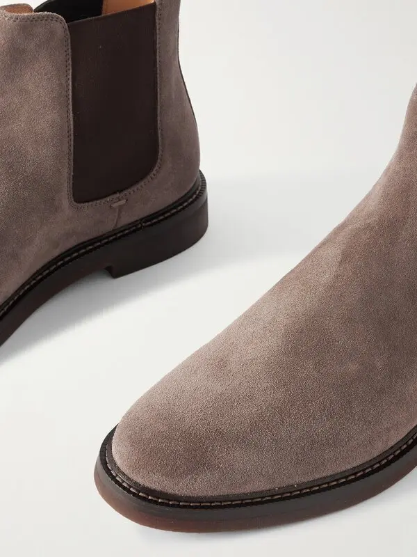 Brunello Cucinelli Suede Chelsea Boots