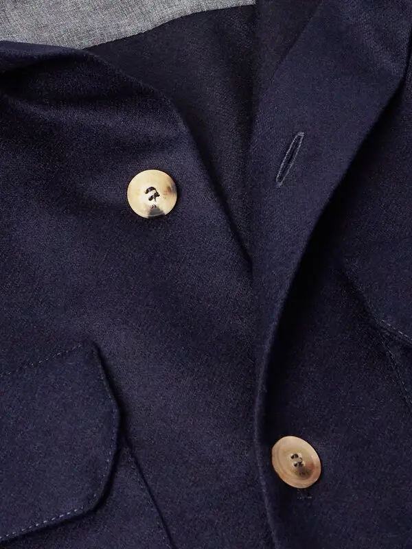 Brunello Cucinelli Brushed Wool-twill Overshirt
