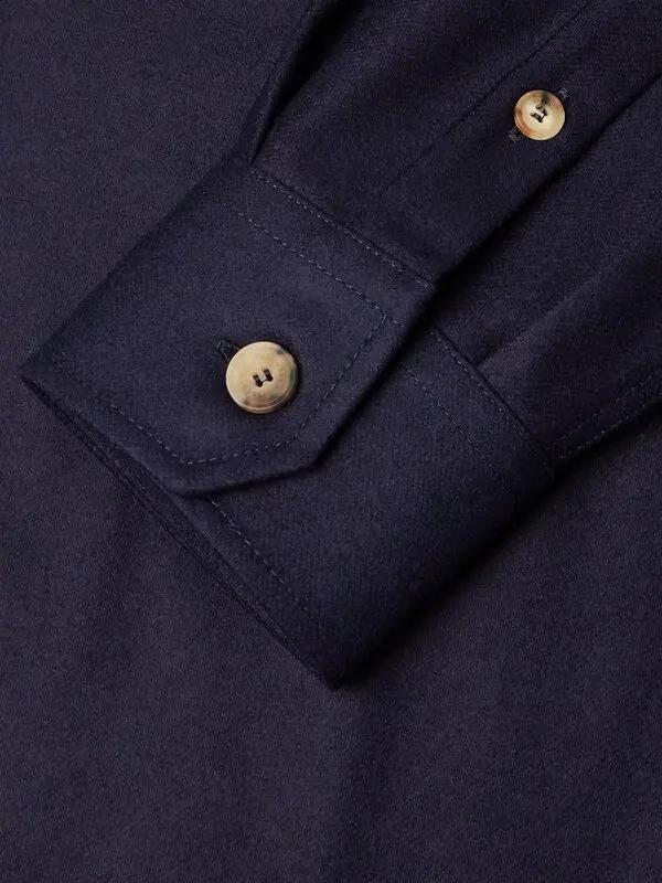 Brunello Cucinelli Brushed Wool-twill Overshirt