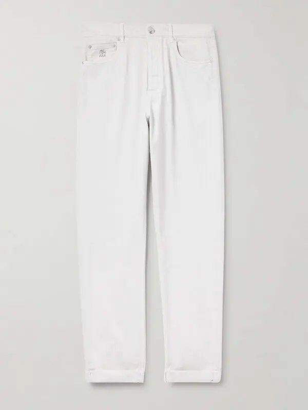 Brunello Cucinelli Slim-fit Jeans - Cream
