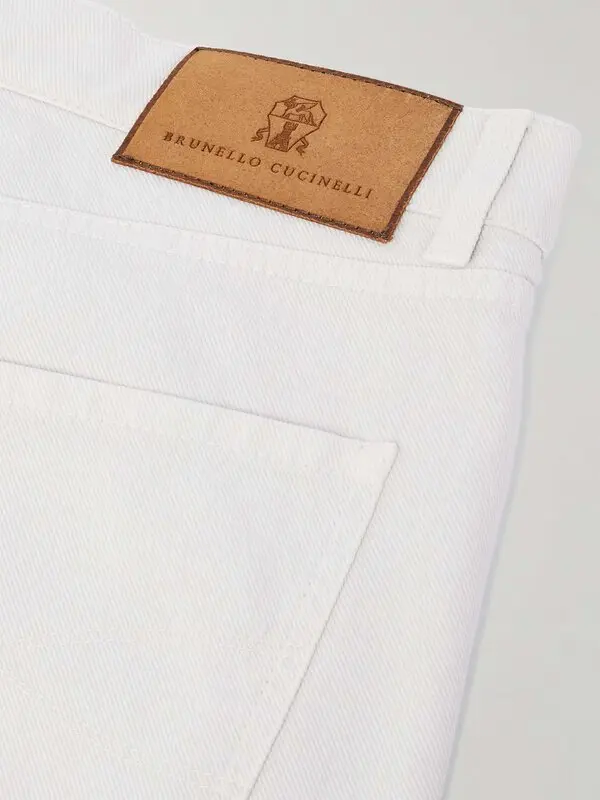 Brunello Cucinelli Slim-fit Jeans - Cream