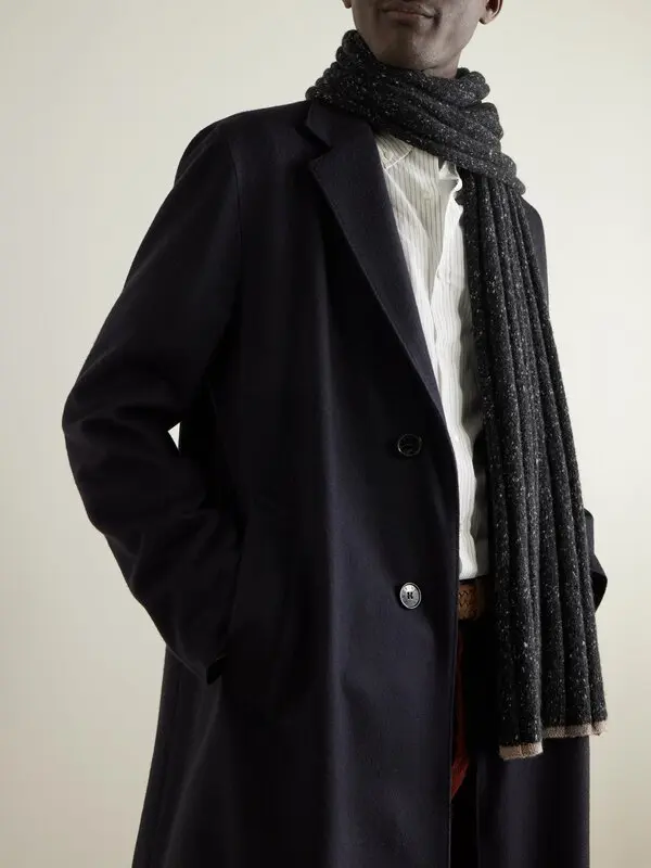 Brunello Cucinelli Ribbed Cashmere Scarf