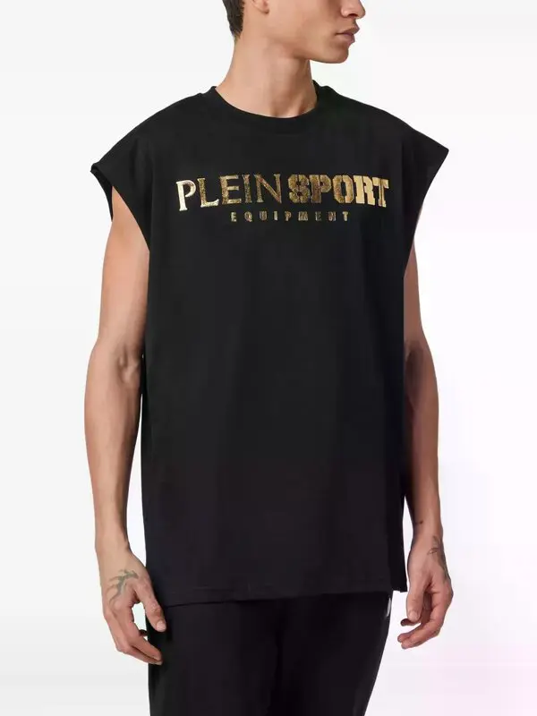 PLEIN SPORT Sleeveless Logo T-shirt